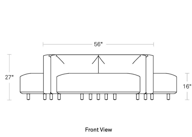 9 Yard Outdoor Wide Corner Cluster - hivemodern.com