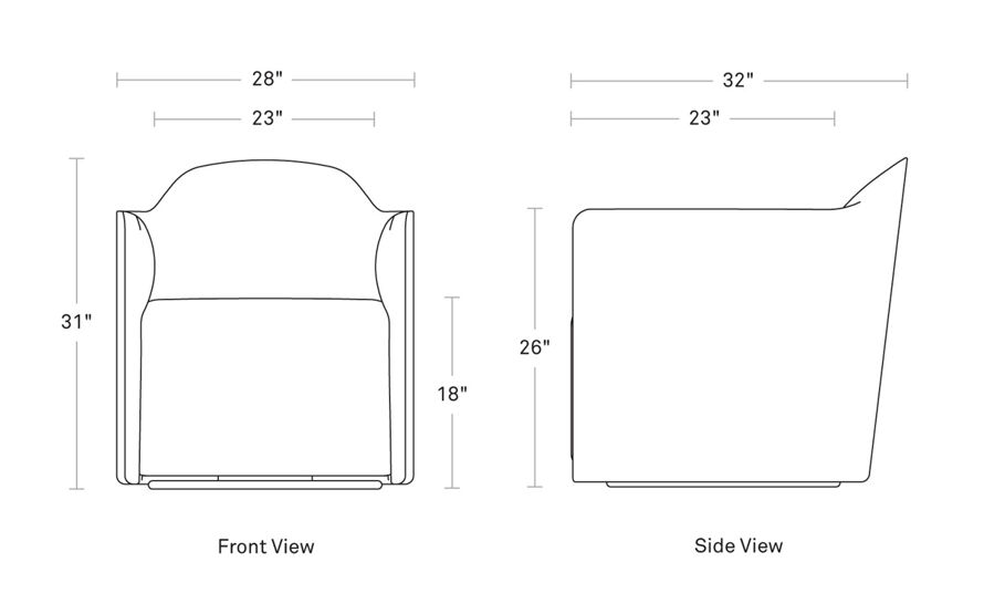 About Face Swivel Lounge Chair by Blu Dot | hive