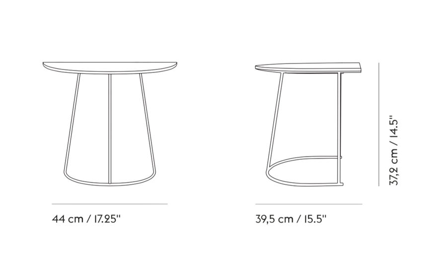 Airy Half Size Coffee Table by Cecilie Manz for Muuto | hive