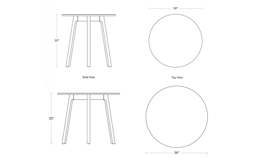 Apt Round Cafe Table by Blu Dot | hive