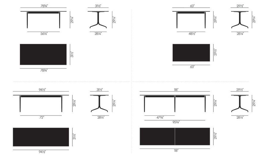 Belleville Rectangular Table - hivemodern.com