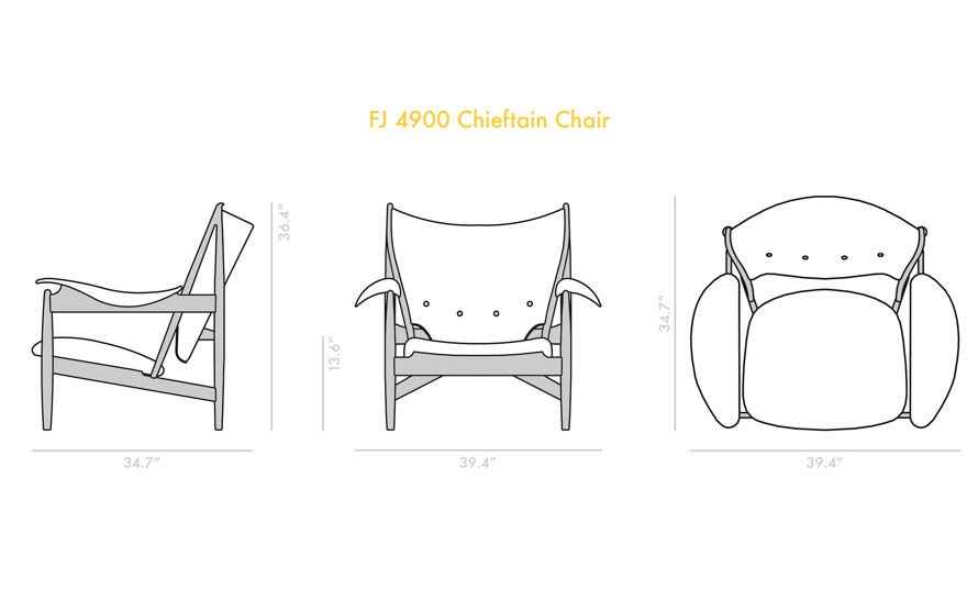 Chieftain Chair by Finn Juhl from House of Finn Juhl | hive