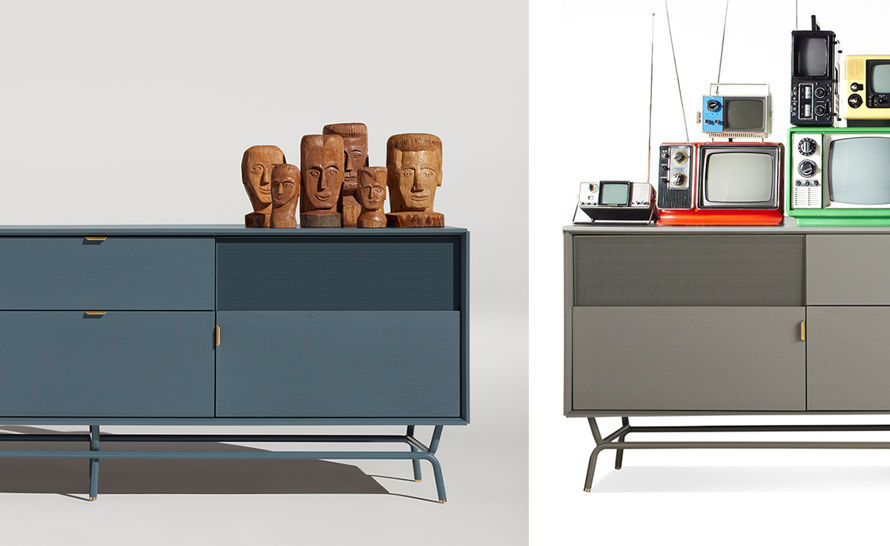 dang 2 door / 2 drawer console by blu dot | hive