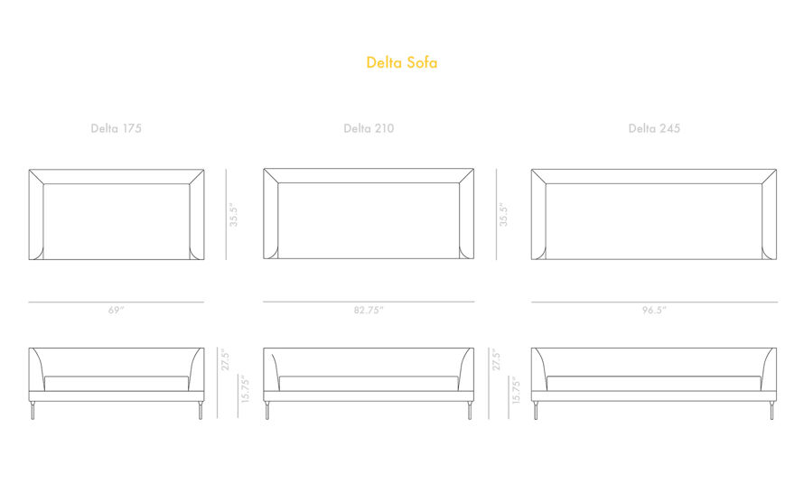 Delta 97 inch Sofa by Niels Bendtsen from Bensen | hive
