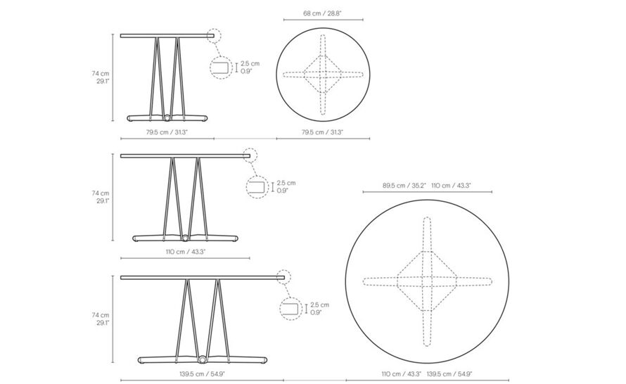 E020 Embrace Table by Eoos for Carl Hansen & son | hive