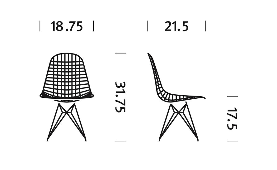eames outdoor wire chair with wire base | hive