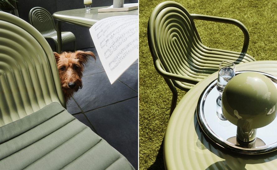 Groove Outdoor Dining Table by Tom Dixon | hive