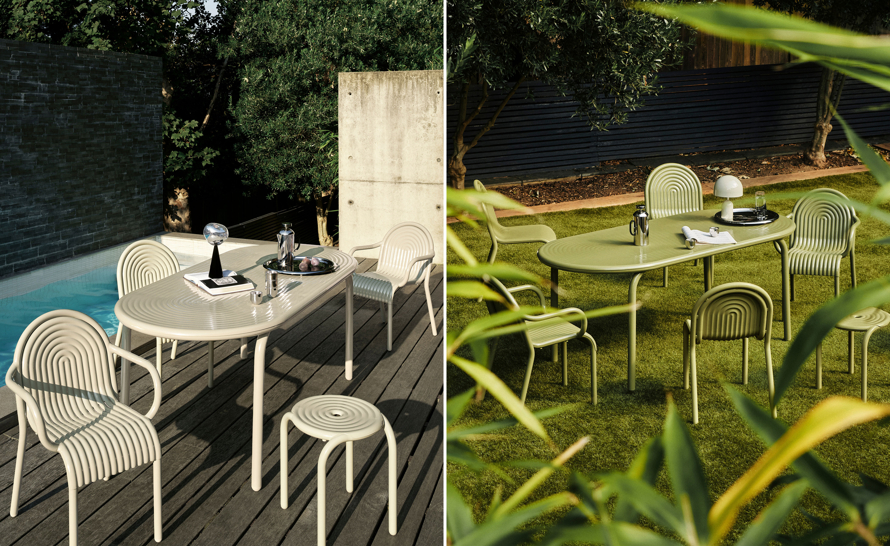 Groove Outdoor Dining Table by Tom Dixon | hive