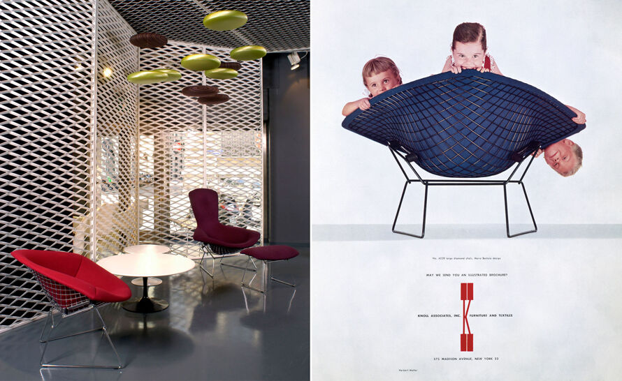 Large Diamond Lounge Chair by Harry Bertoia for Knoll | hive