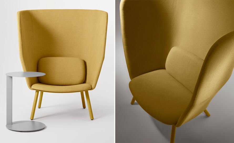 Hedge High Back Lounge Chair - hivemodern.com