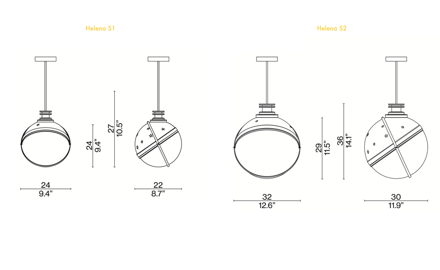 Helena Pendant Lamp by Charles Eames from Cassina | hive