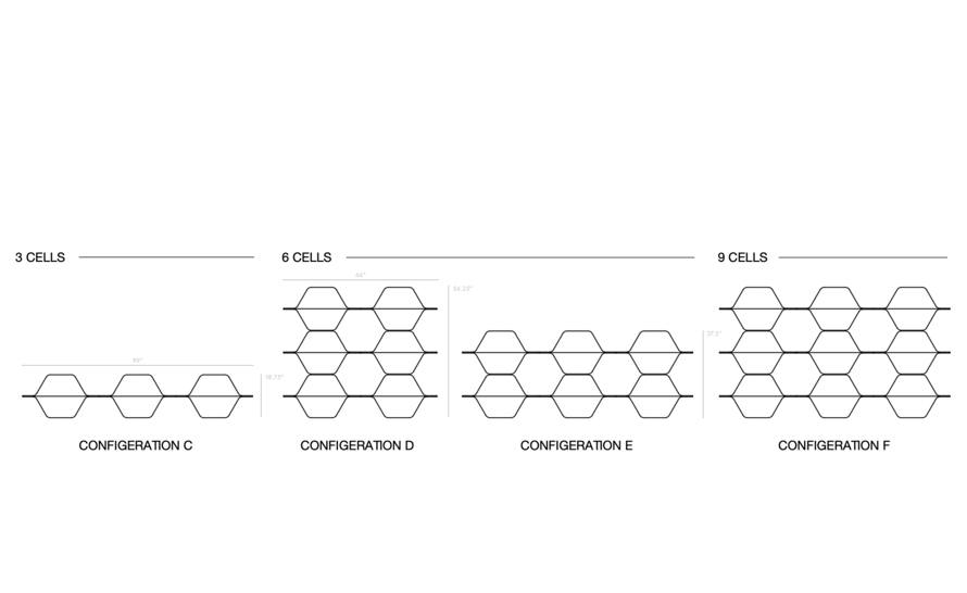 Honeycomb Modular Shelving and Storage Unit by Bill Curry from Heller ...