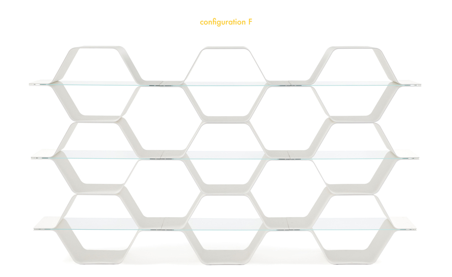 Honeycomb Modular Shelving and Storage Unit by Bill Curry from Heller ...