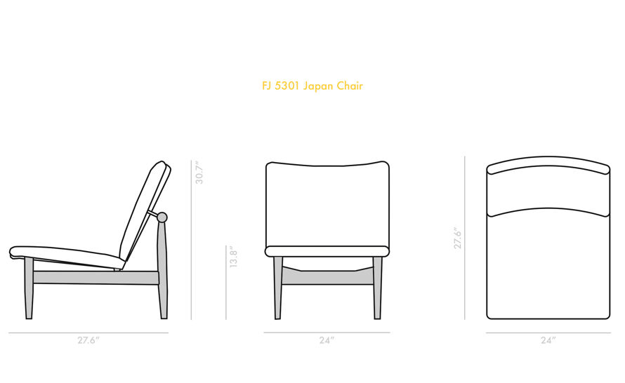 Japan Chair 1-Seater by Finn Juhl from House of Finn Juhl | hive