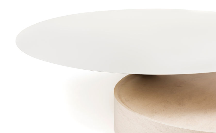 laurel coffee table in marble 103lm | hive