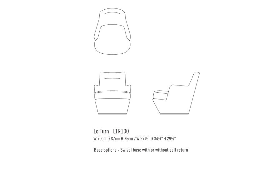 Lo Turn Lounge Chair - hivemodern.com