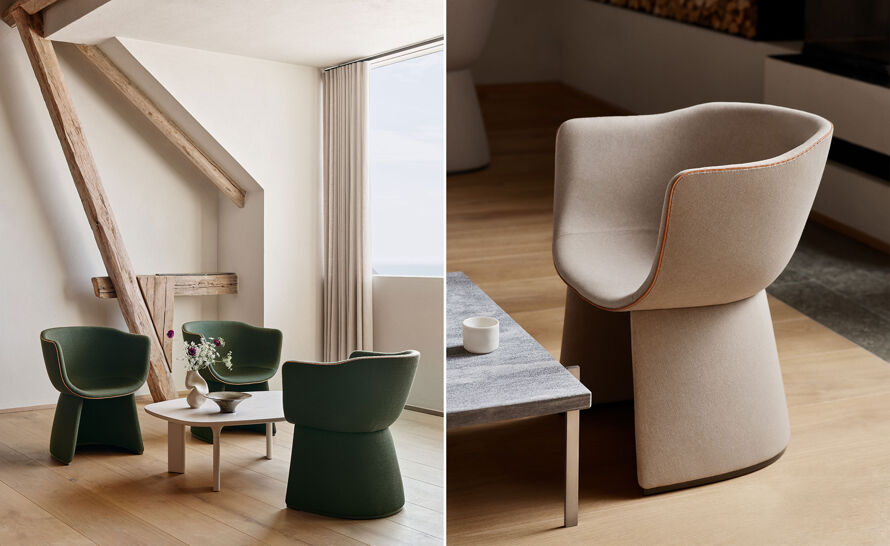 Monolit Lounge Armchair by Cecilie Manz for Fritz Hansen | hive