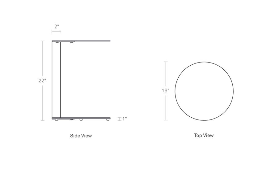 Note Side Table by Blu Dot | hive