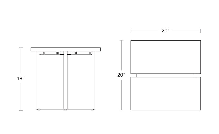 NowThen Outdoor Side Table from Blu Dot | hive