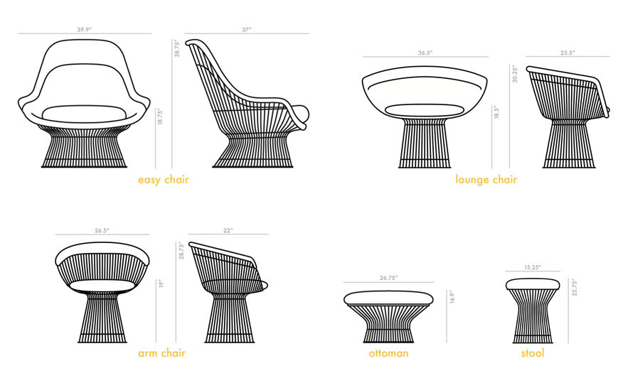 platner arm chair | hive