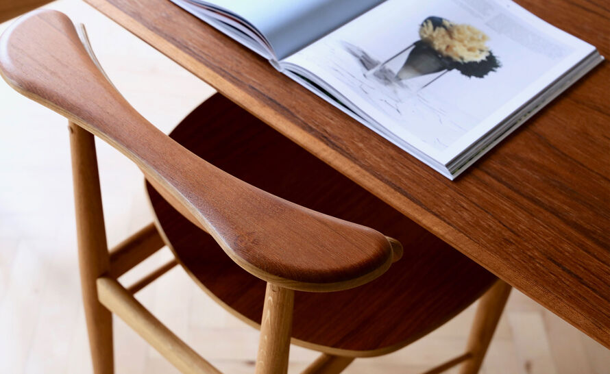 Reading Chair with wood seat