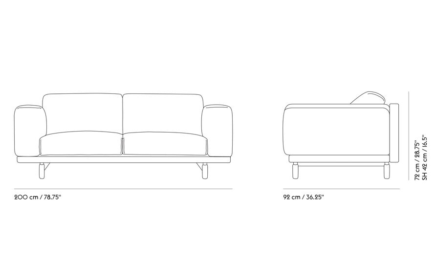 Rest Sofa 2 Seater by Anderssen & Voll for Muuto | hive