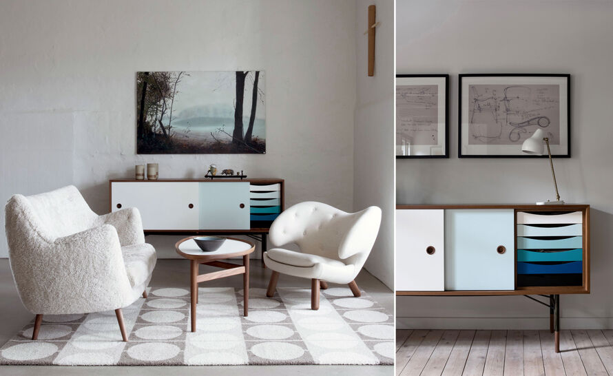 Finn juhl 1955 tv cabinet store