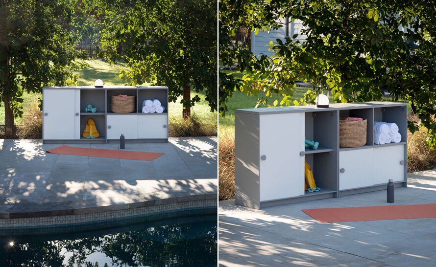 Slider Outdoor Cubby Cabinet from Loll Designs | hive