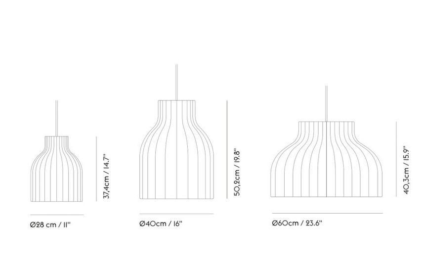 Strand Pendant Lamp Open by Benjamin Hubert for Muuto | hive