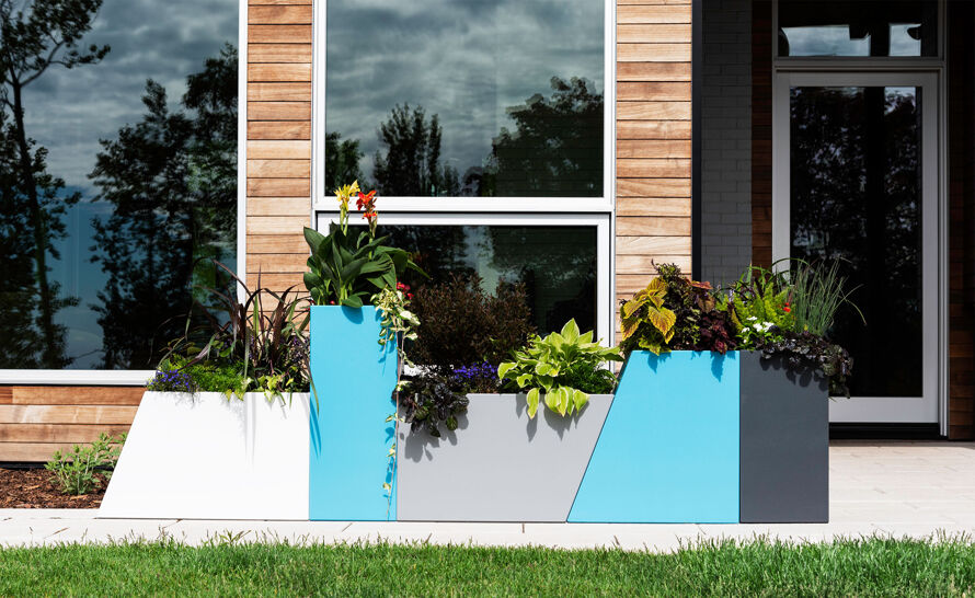 Tessellate Outdoor Bench Slope by Ive Haugeland & Loll Designs | hive