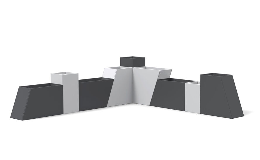 Tessellate Outdoor Bench Slope by Ive Haugeland & Loll Designs | hive