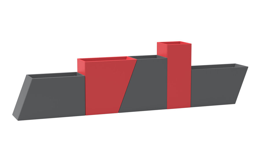 Tessellate Outdoor Bench Slope by Ive Haugeland & Loll Designs | hive