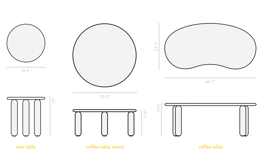 Undique Mas Side Table by Patricia Urquiola for Kartell | hive