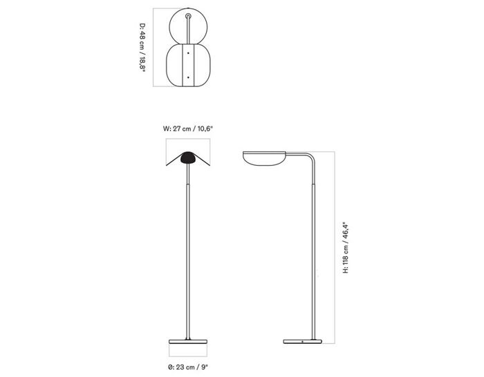 Wing Floor Lamp by Kenneth Bergenblad from Audo Copenhagen | hive